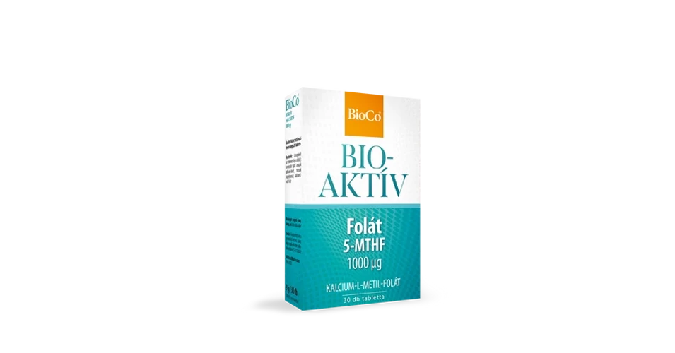 BIOCO Bioaktív folát 5-MTHF 1000 µg tabletta 30 db - Terhesvitaminok ...