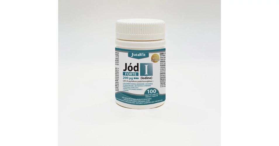 JUTAVIT Jód Forte tabletta 200 μg - 100 db - Pajzsmirigy problémák ...