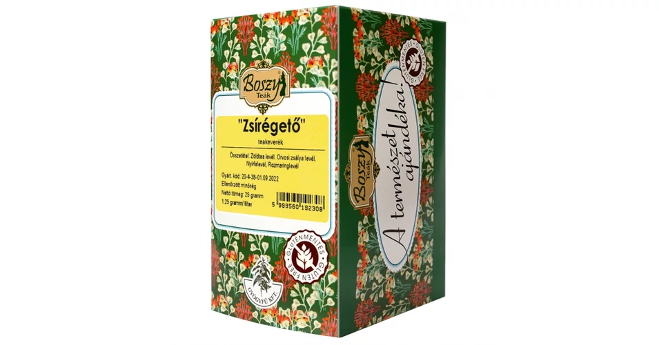 BOSZY Zsírégető Teakeverék 20 filter - Zsírégető, fogyókúrás teák ...